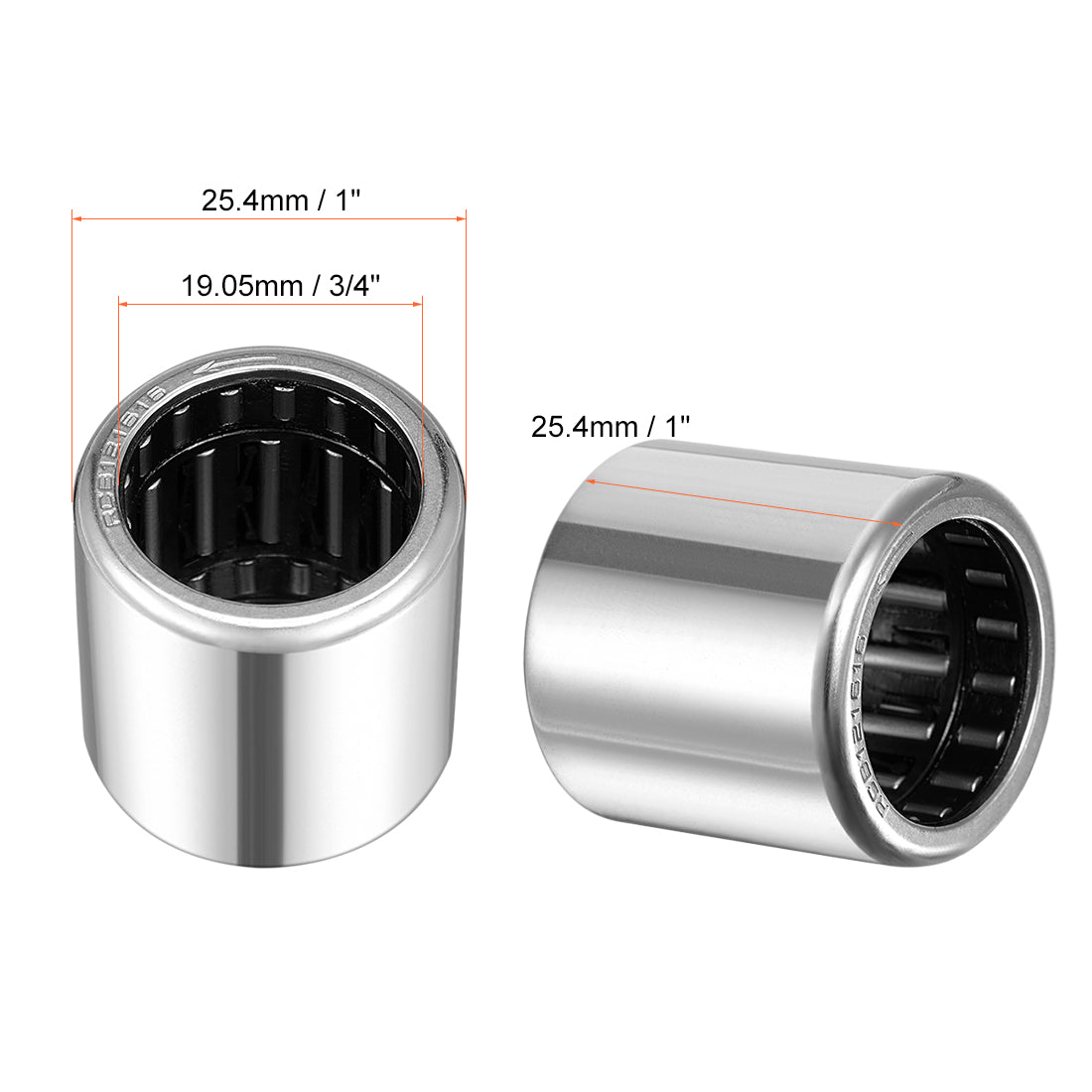 Uxcell Needle Roller Bearings, Chrome Steel Needles One Way Clutch ...