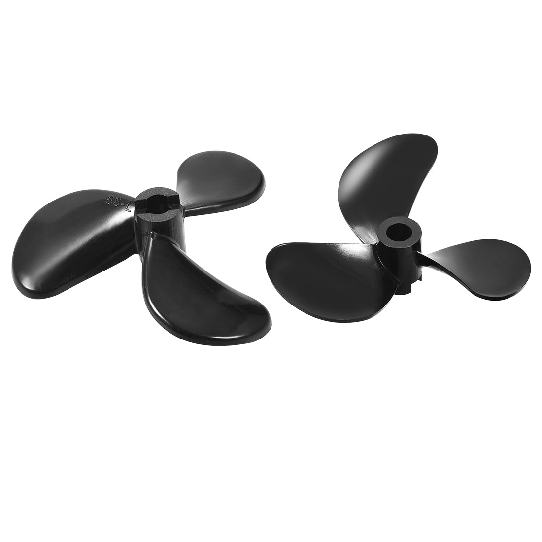 Uxcell RC Boat Propeller 5mm Shaft 3 Vanes 56mm 1.4 P Fan Shape Pastic ...