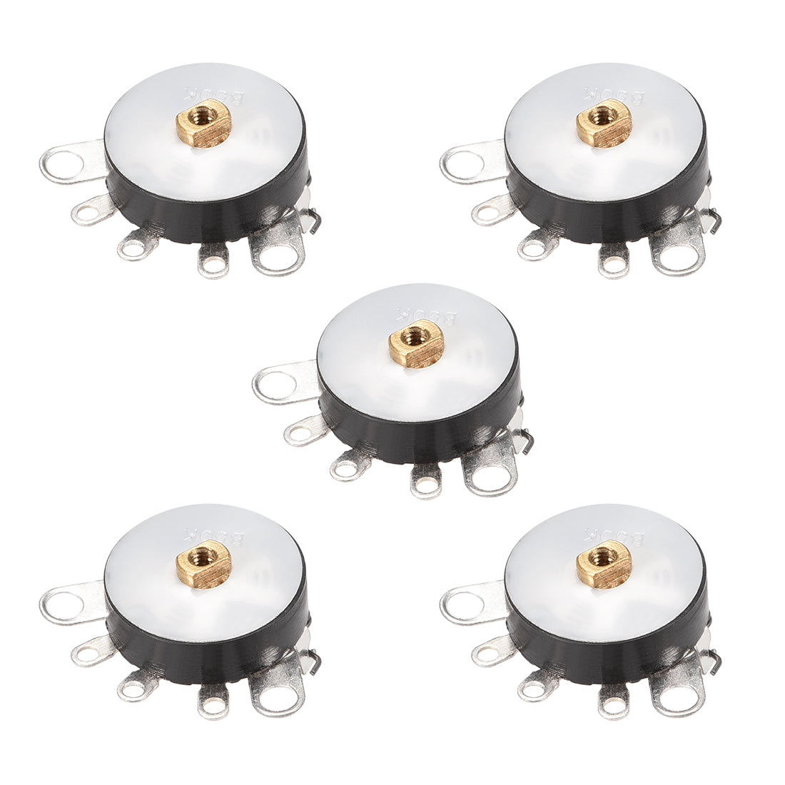 Uxcell Wheel Potentiometer With Switch B50K Ohm Variable Resistors ...