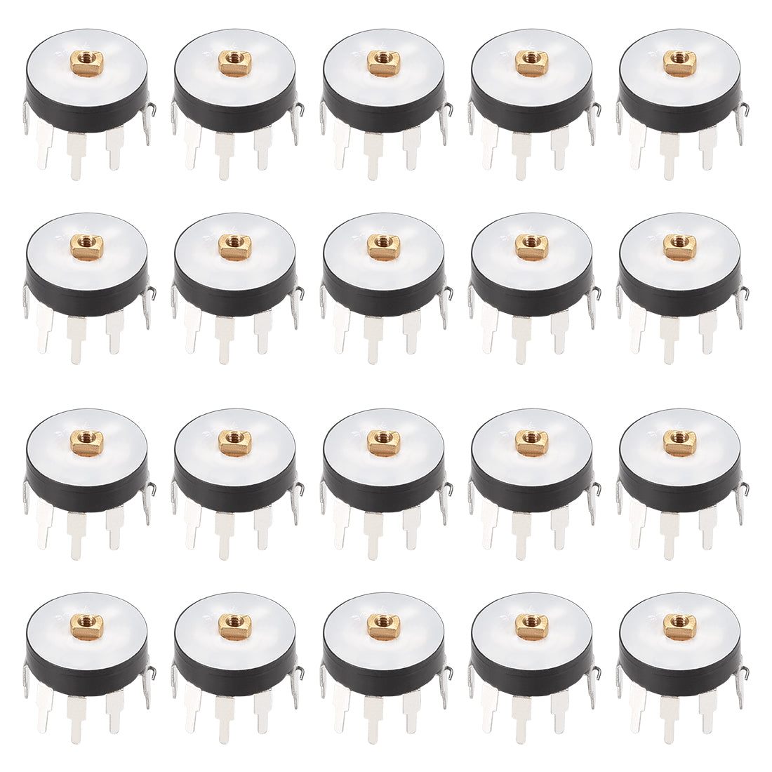 Uxcell Wheel Duplex Potentiometer With Switch 50K Ohm Variable ...