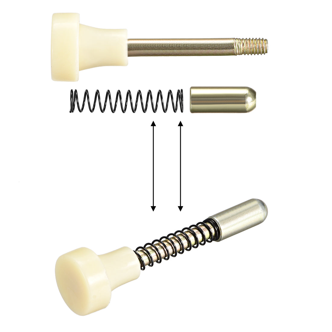 Plunger Latches Spring-loaded Head Dia Spring | Harfington