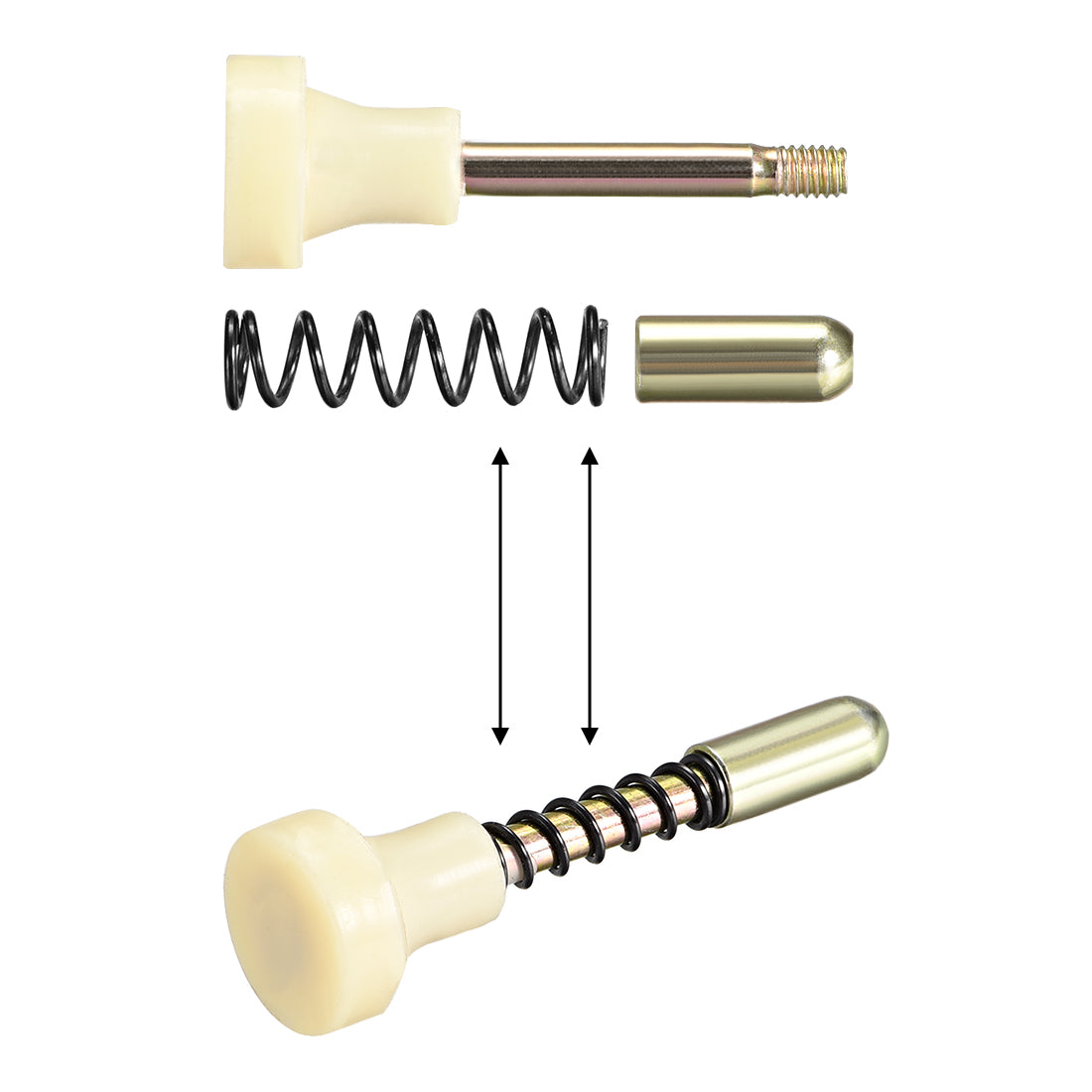 Plunger Latches Spring-loaded Head Dia Spring | Harfington