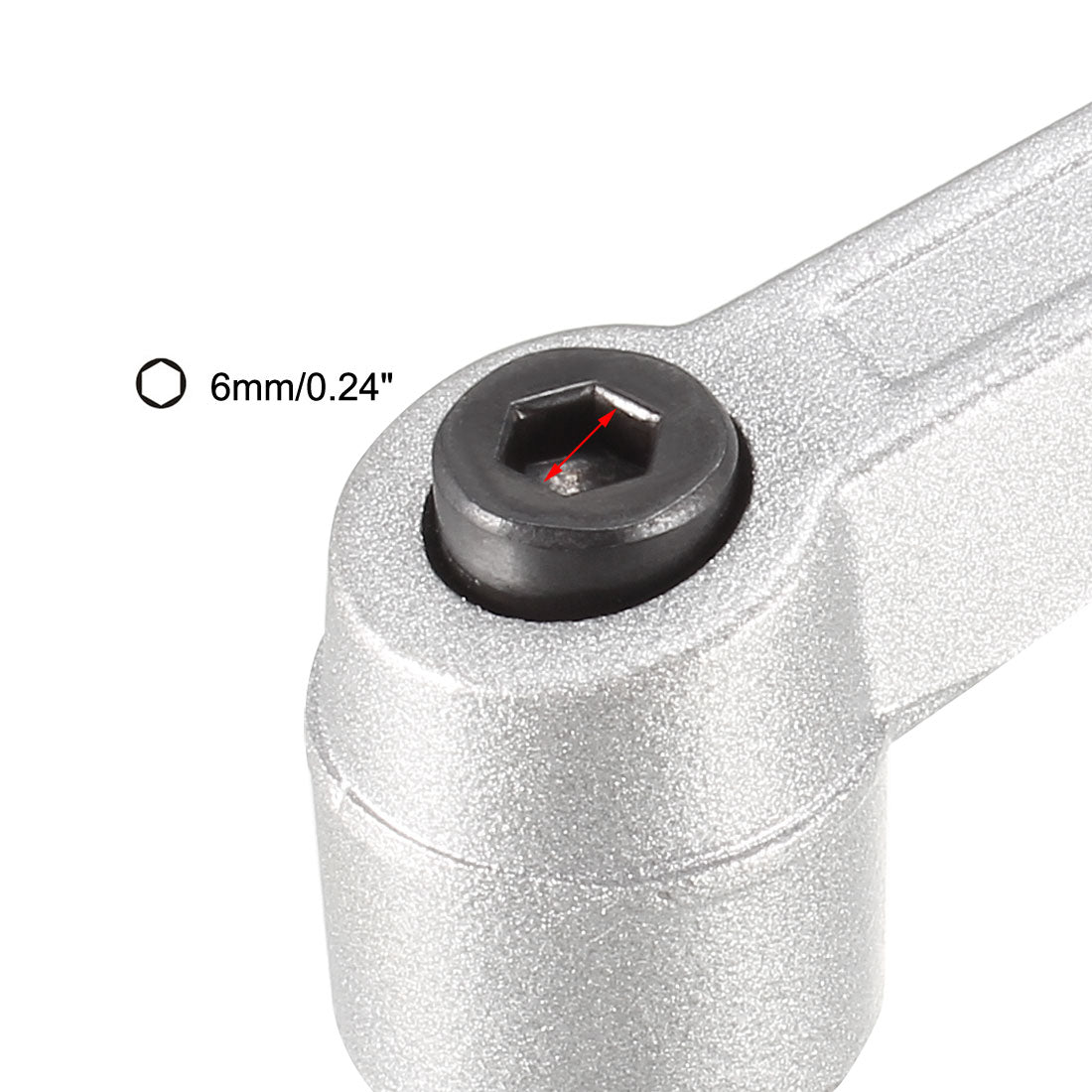 Handle Adjustable Clamping Lever Push Button Ratchet Threaded Stud ...