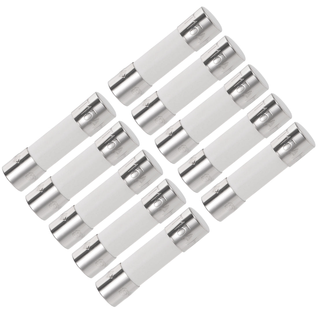 Uxcell Cartridge Fuses 15A 250V 5x20mm Slow Blow Audio Amplifier ...