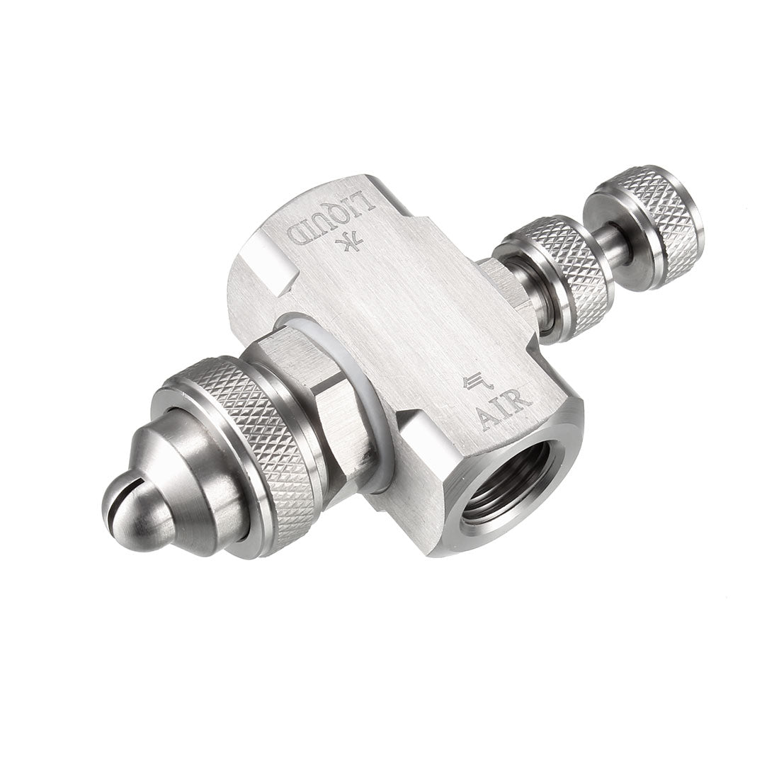 Uxcell Air Atomizing Nozzle, 1/4BSPT Misting Low Pressure Flat Fan ...