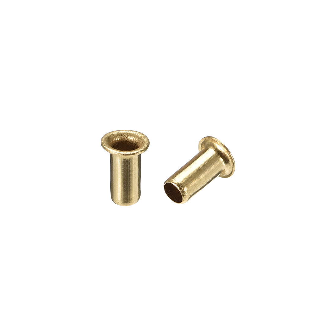 Uxcell Hollow Rivet,4mm x 8mm Through Hole Copper Hollow Rivets ...