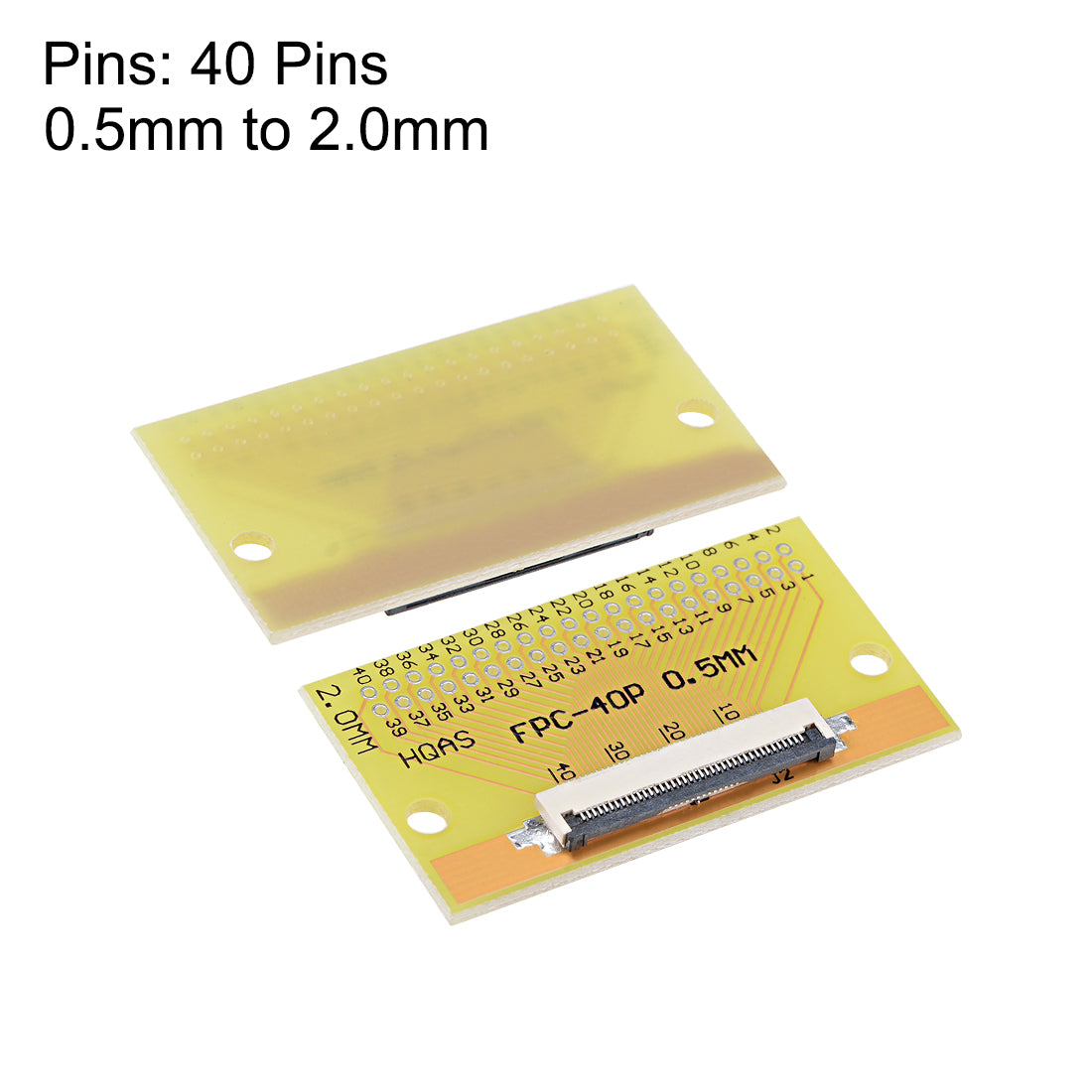 Uxcell FFC FPC 40 Pin 0.5mm Pitch to DIP 2.0mm PCB Converter Board ...