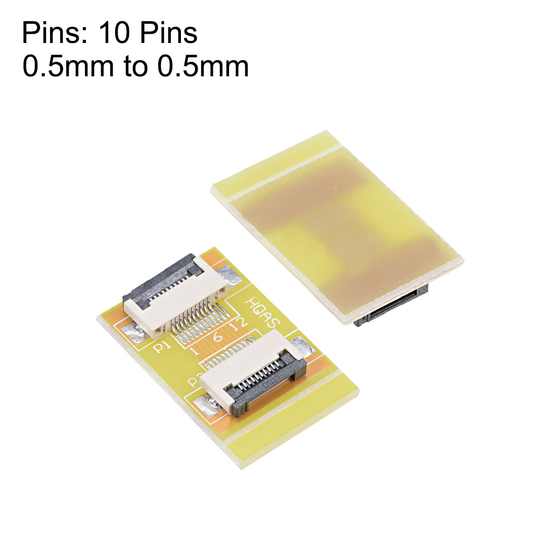 Uxcell 0.5mm Pitch 10 Pin to 10 Pin Extension Connector Aapter for FFC FPC Cable Extend ZIP HDD ...