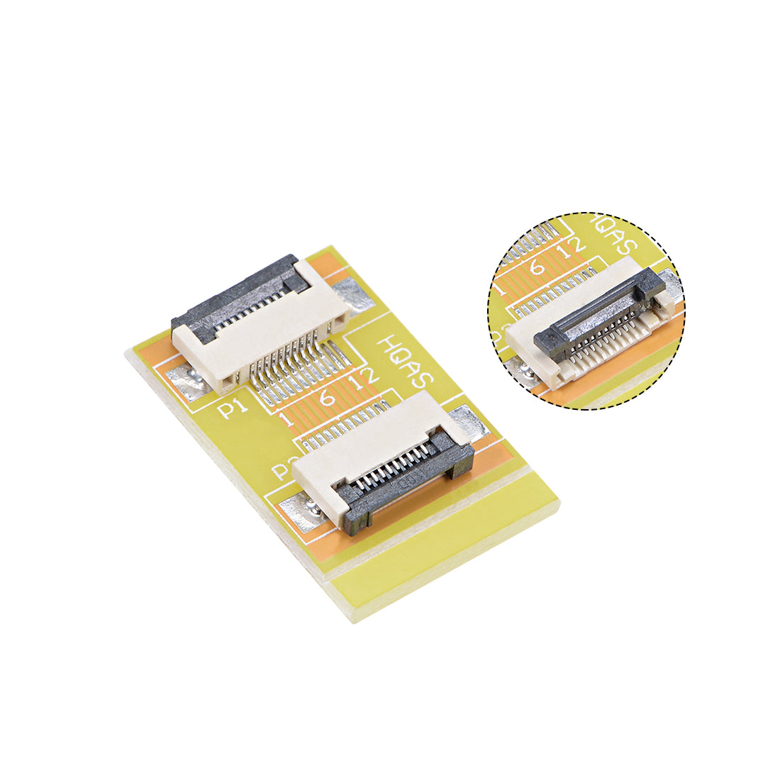 Uxcell 0.5mm Pitch 10 Pin to 10 Pin Extension Connector Aapter for FFC FPC Cable Extend ZIP HDD ...