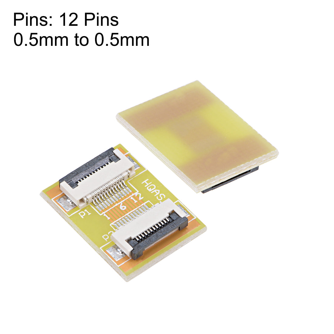 Uxcell 0.5mm Pitch 12 Pin to 12 Pin Extension Connector Aapter for FFC FPC Cable Extend ZIP HDD ...