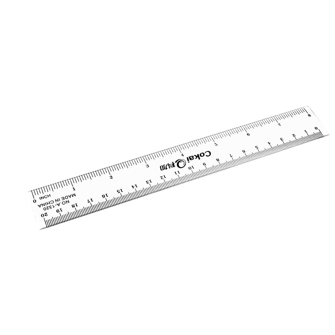 Uxcell Straight Ruler Measuring Tool 20cm 8 Inch Metric Inch Plastic ...