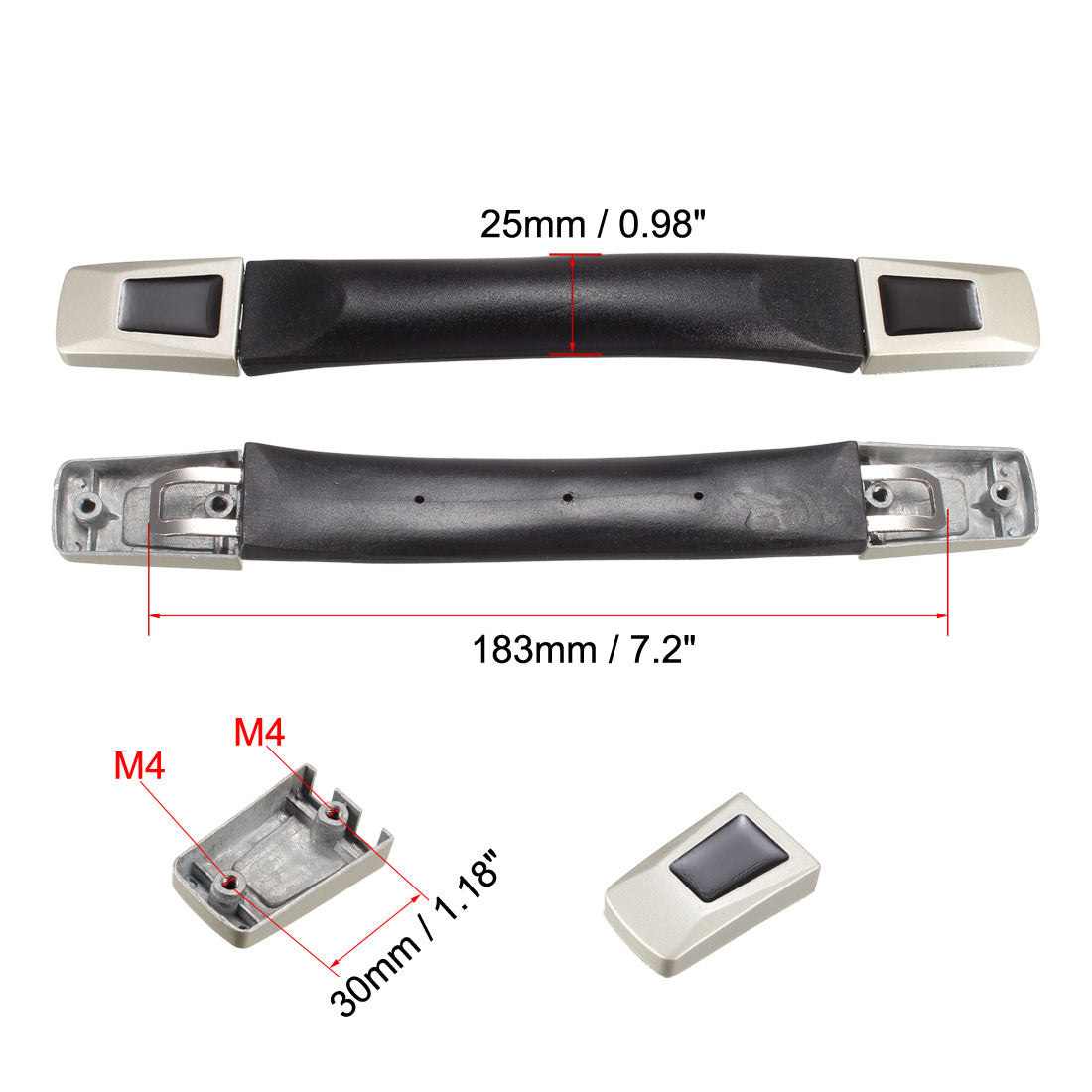 Uxcell Luggage Handle, 183mm Long Strap Grip Replacement for Suitcase ...