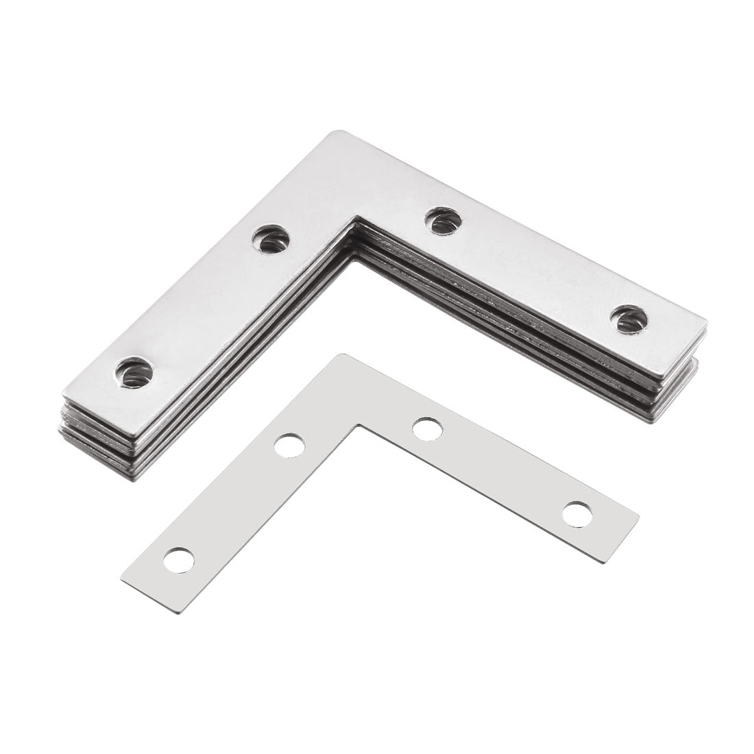 Uxcell Flat Angle Bracket Plate L Shape Repair Joining Support Brace ...