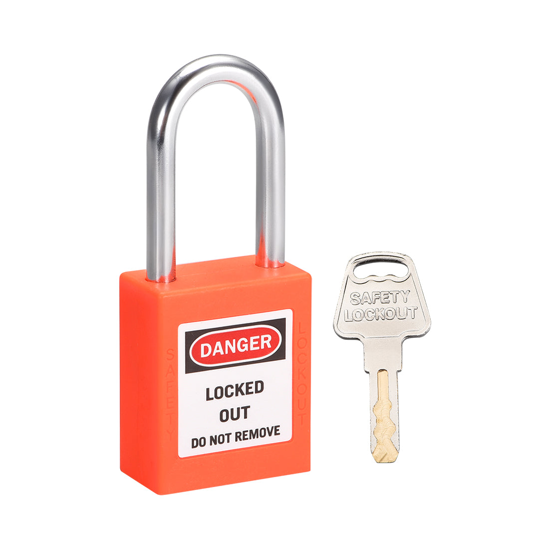 Uxcell Lockout Tagout Safety Padlock 38mm Steel Shackle Keyed Alike ...