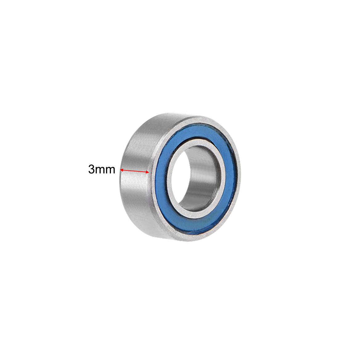 Uxcell Ball Bearing Double Sealed ABEC-3 Bearings Blue Covers | Harfington