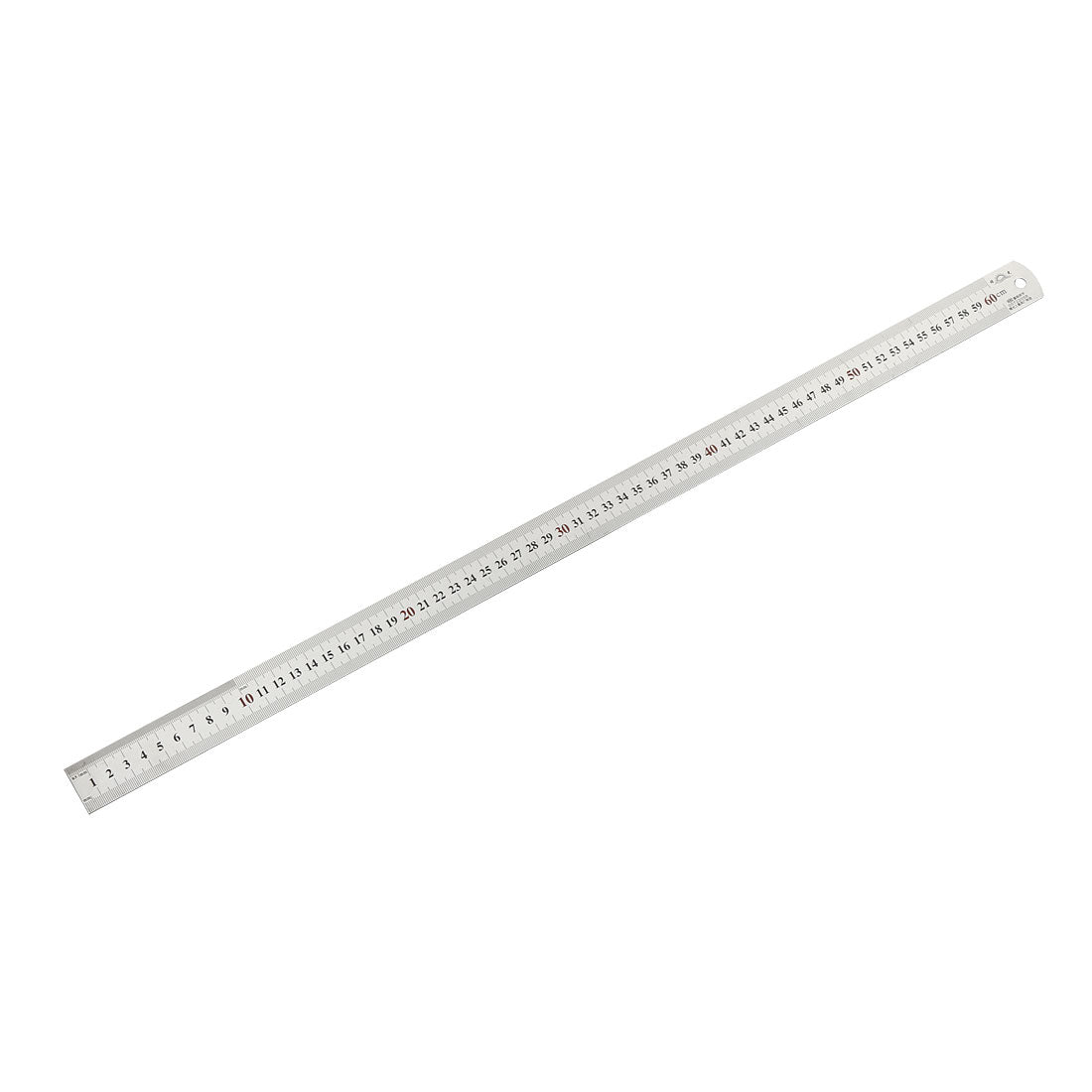Uxcell Straight Ruler 60cm 24 Inch Metric Stainless Steel Measuring ...