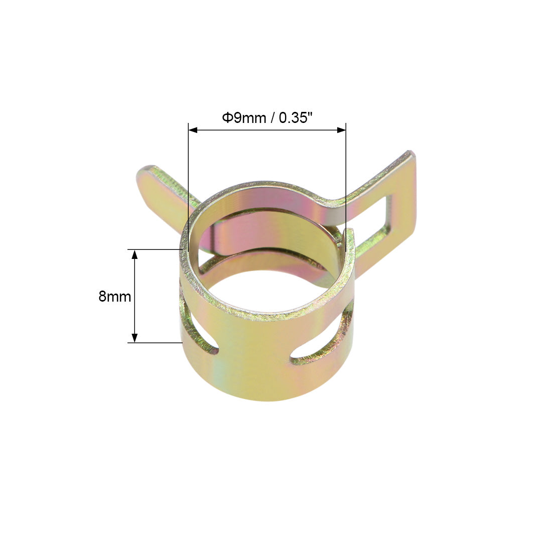 Manganese Steel 65mn Color-zinc Plating Hose Clamp | Harfington