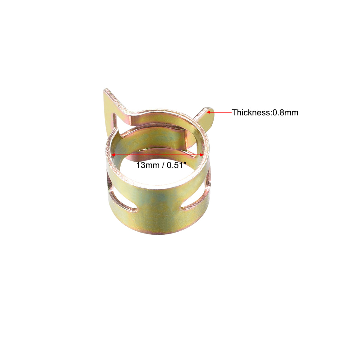 Manganese Steel 65mn Color-zinc Plating Hose Clamp | Harfington