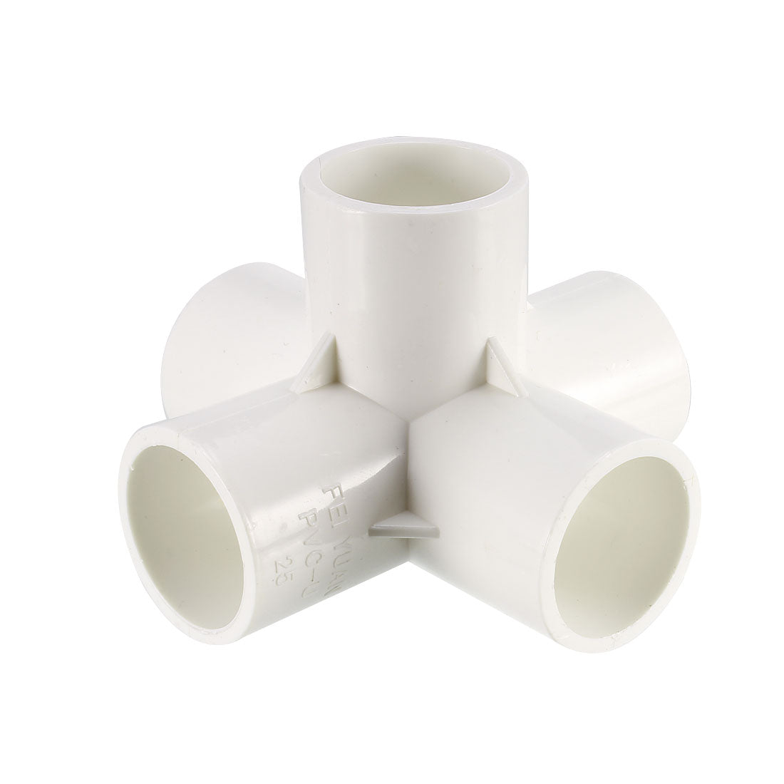 Uxcell 5 Way 25mm Tee PVC Fitting Elbow - PVC Furniture - PVC Elbow ...