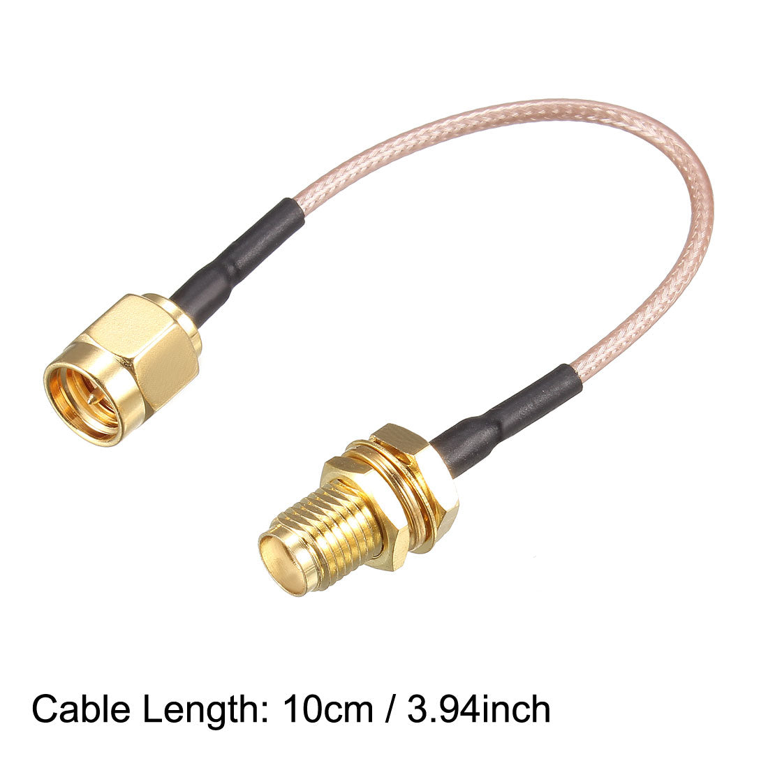 Uxcell Low Loss RF Coaxial Cable RG-178 SMA Male to SMA Female 19.7inch ...