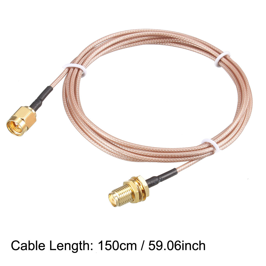 Uxcell Low Loss RF Coaxial Cable RG-178 SMA Male to SMA Female 19.7inch ...