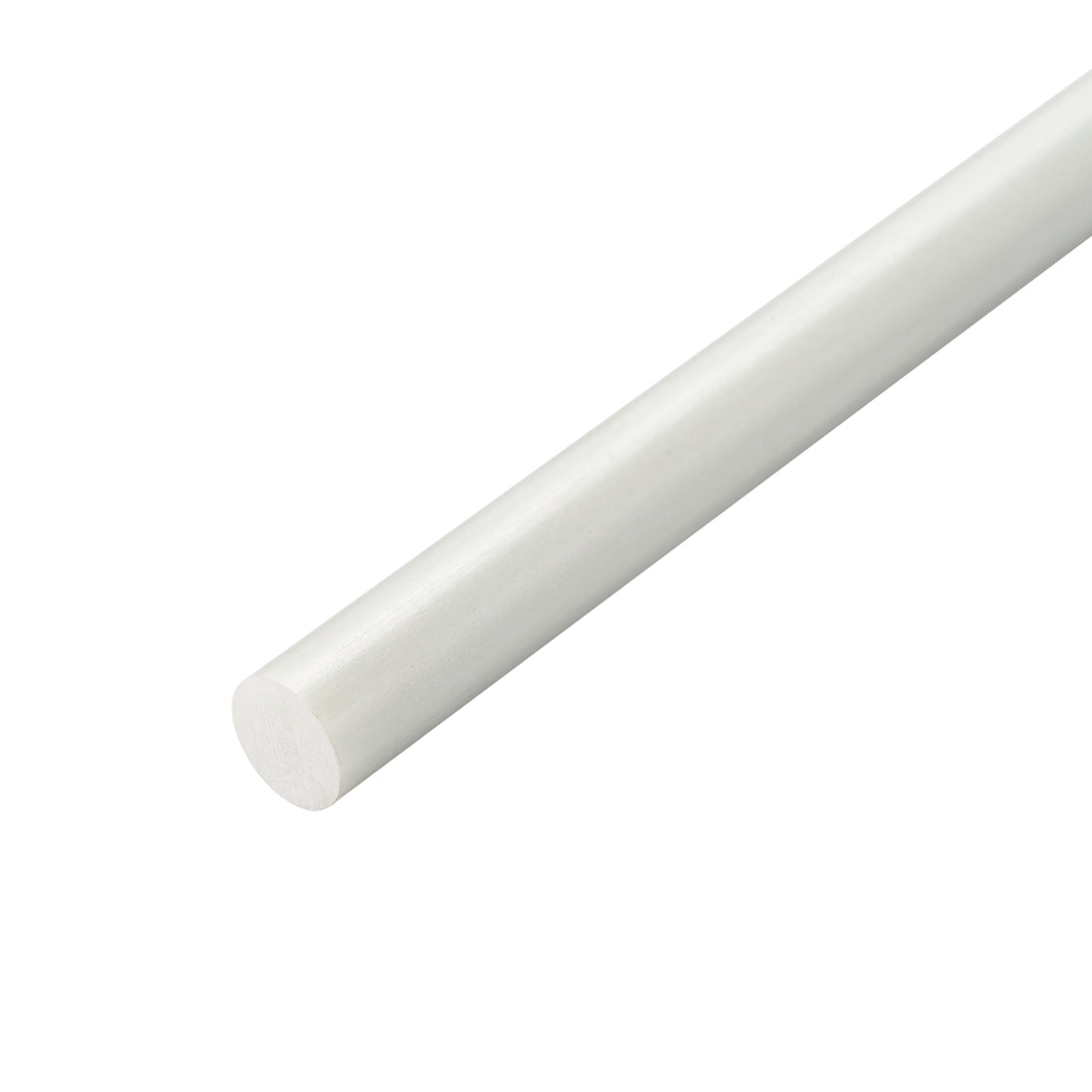 Uxcell FRP Fiberglass Round Rod,7mm Dia 50cm Long,White Engineering ...