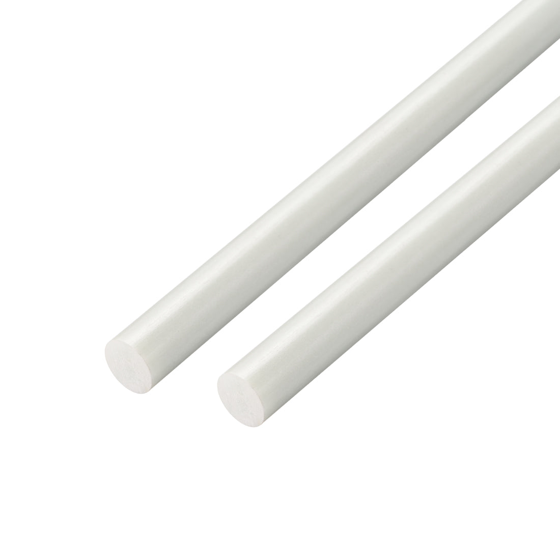 Uxcell FRP Fiberglass Round Rod,7mm Dia 50cm Long,White Engineering ...