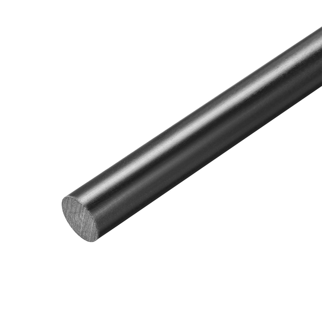 Uxcell FRP Fiberglass Round Rod,7mm Dia 50cm Long,Black Engineering ...