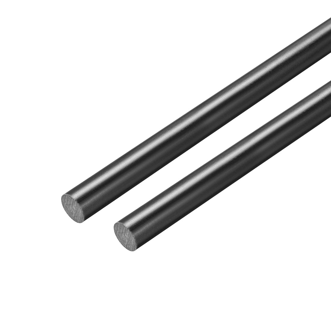 Uxcell FRP Fiberglass Round Rod,7mm Dia 50cm Long,Black Engineering ...