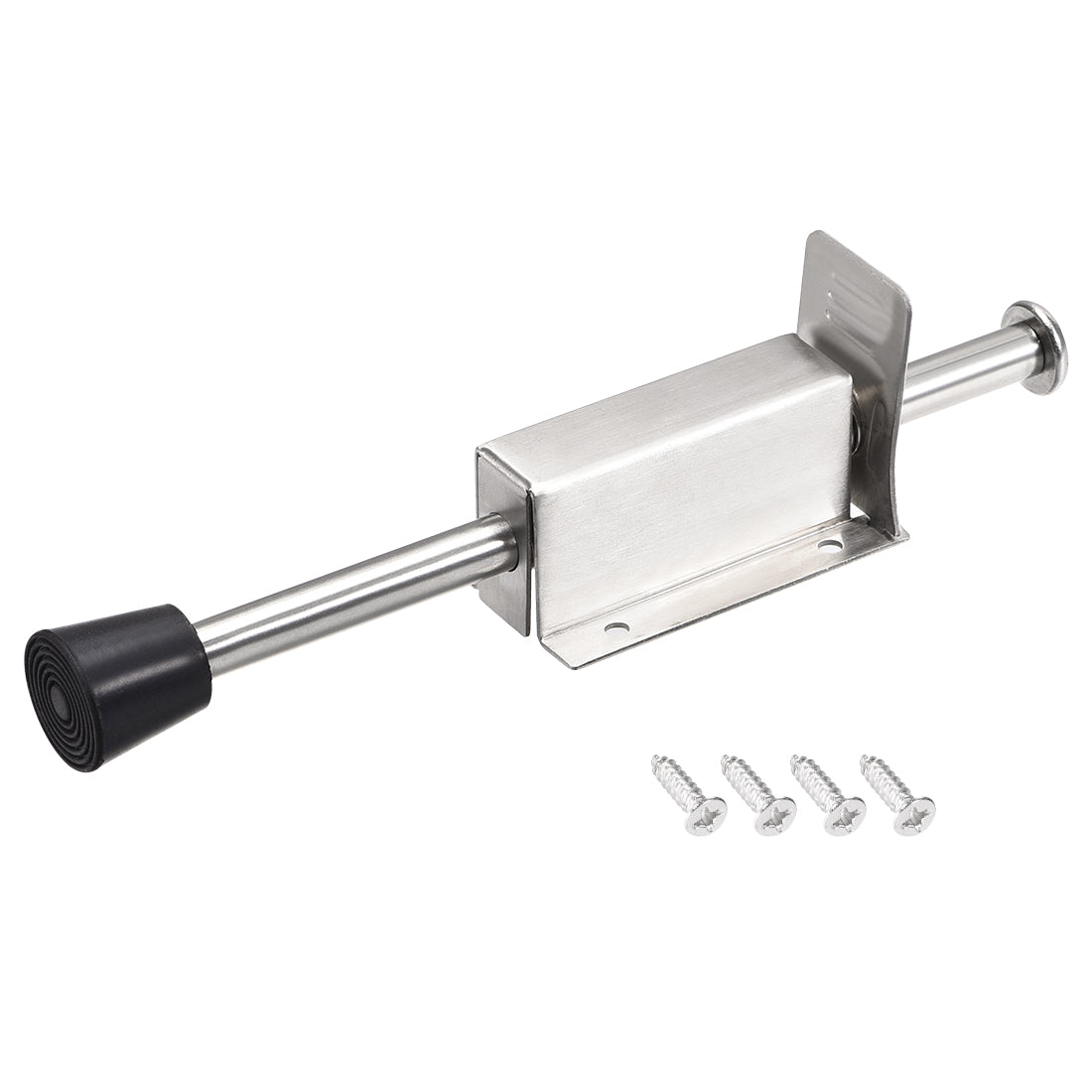 Uxcell Stainless Steel Door Stopper Spring Loaded Telescopic Step-on ...