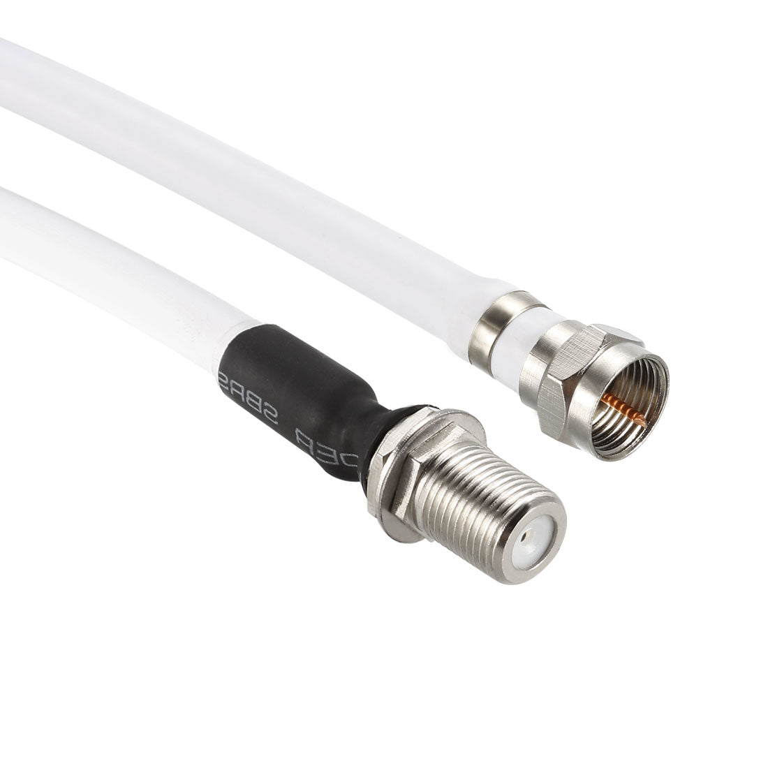 Uxcell RG6 Coax Cable F Type Male to F Type Female Coaxial Cable 1 Feet ...