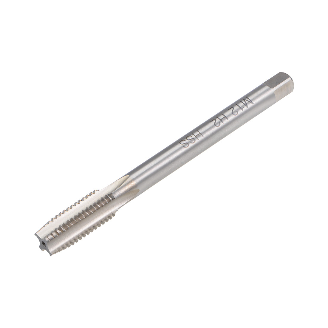 Uxcell Metric Thread Tap M12 x 1.75 H2 120mm Extra Long Straight Flute ...