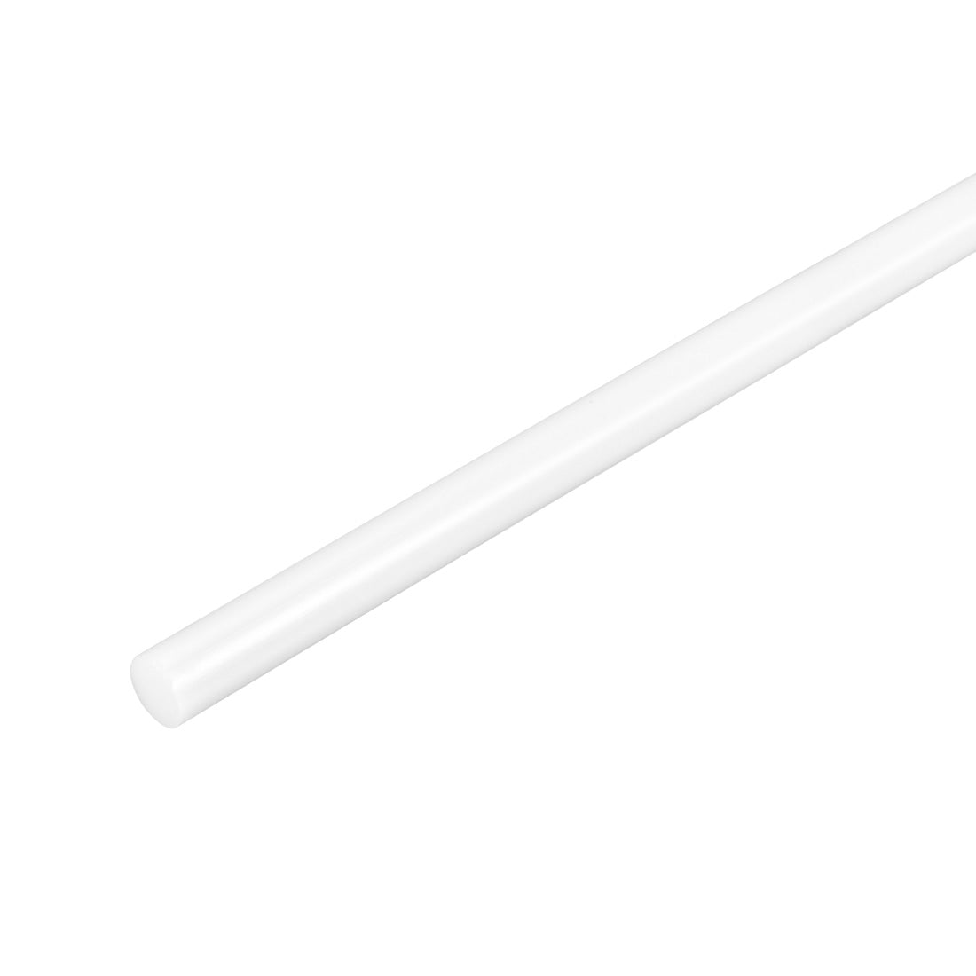 Uxcell Plastic Round Rod,4mm Dia 50cm White Engineering Plastic Round ...