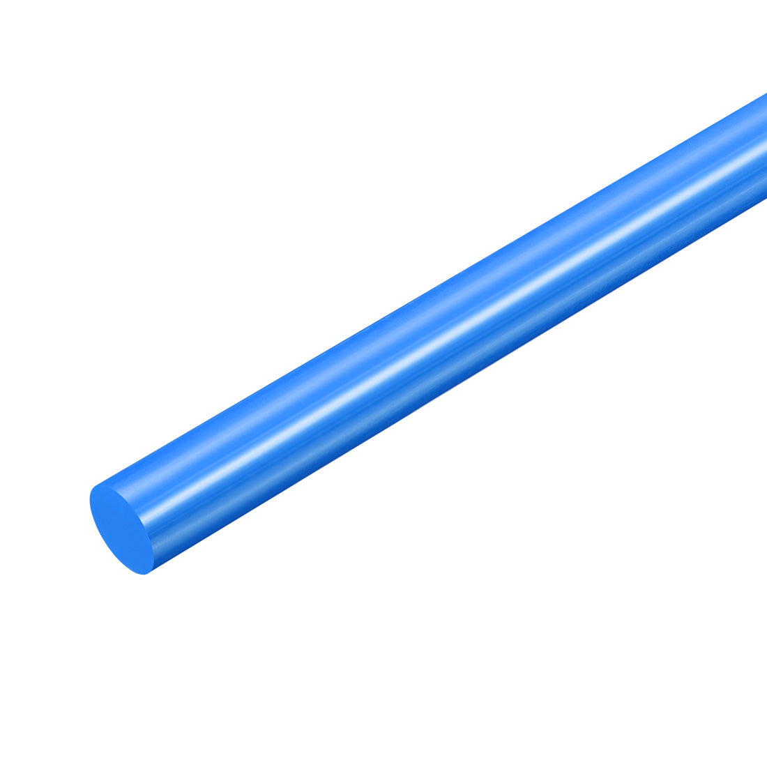 Uxcell Plastic Round Rod,10mm Dia 50cm Blue Engineering Plastic Round ...