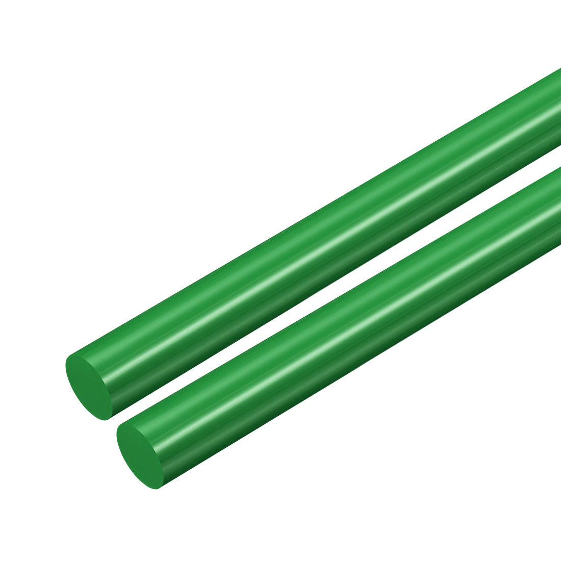 Uxcell Plastic Round Rod,12mm Dia 50cm Green Engineering Plastic Round ...