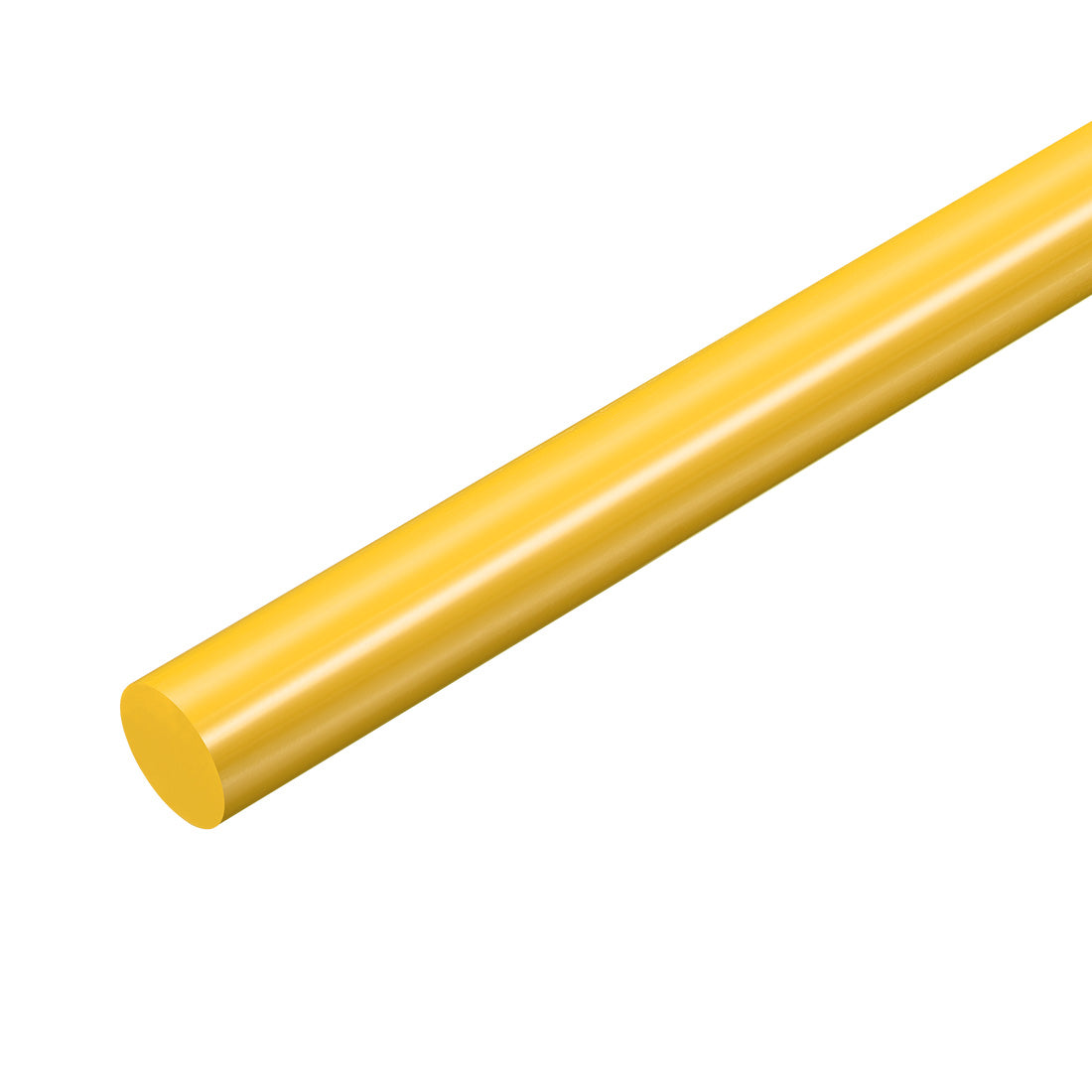 Uxcell Plastic Round Rod 5/8 inch Dia 20 inch Length Yellow (POM ...