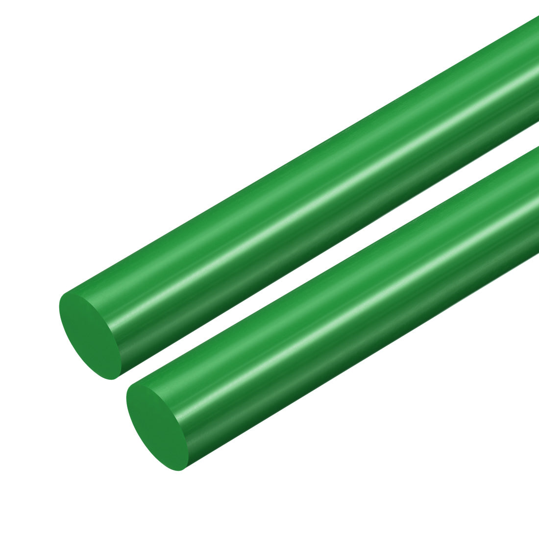 Uxcell Plastic Round Rod,20.5mm Dia 50cm Green Engineering Plastic ...