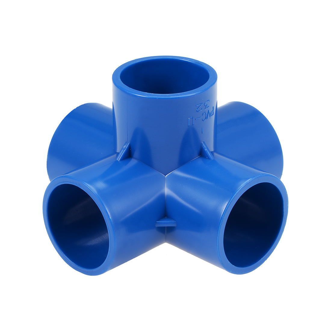 Uxcell 5-Way Elbow Metric PVC Pipe Fitting Furniture Grade 32mm Size ...