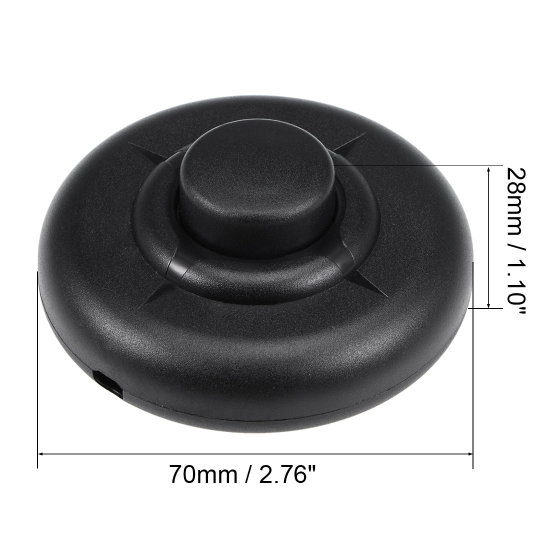 Inline Foot Pedal Push Button Switch, Round Lamp Light Foot Control ...