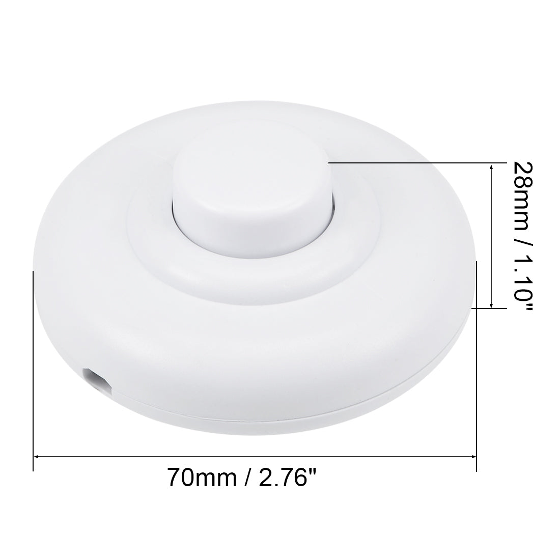 Inline Foot Pedal Push Button Switch, Round Lamp Light Foot Control ...