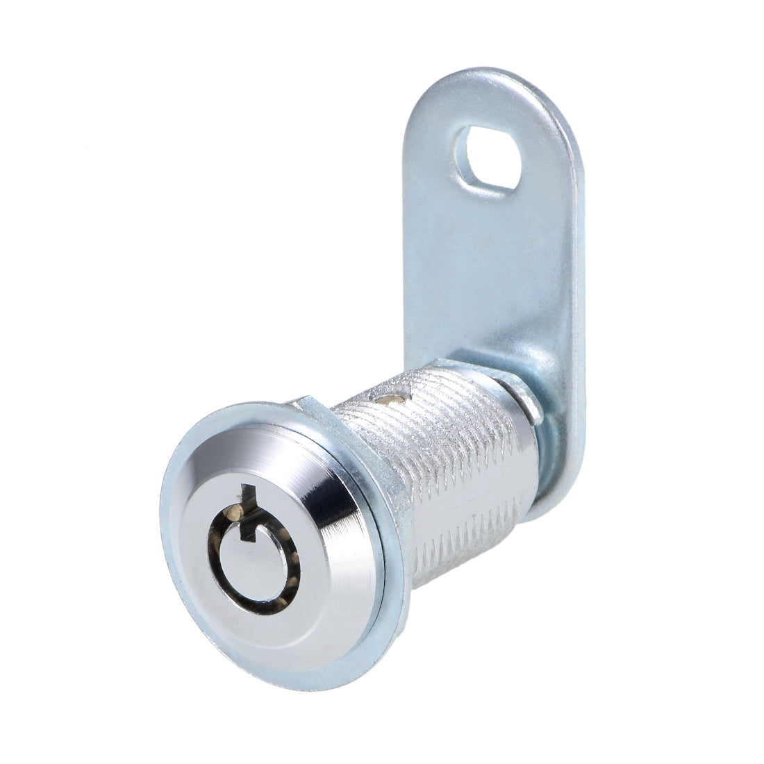 Uxcell Tubular Cam Lock 30mm Cylinder Length Chrome Finish Keyed ...