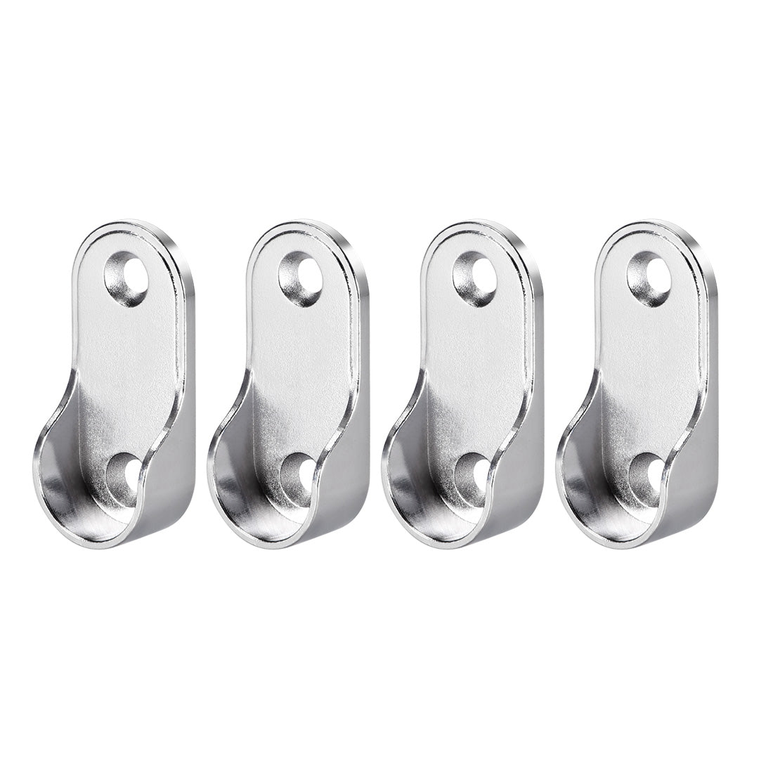 Uxcell Zinc Alloy Oval Closet Rod End Supports, Fit Rod Dia 19mm 4 PCS ...
