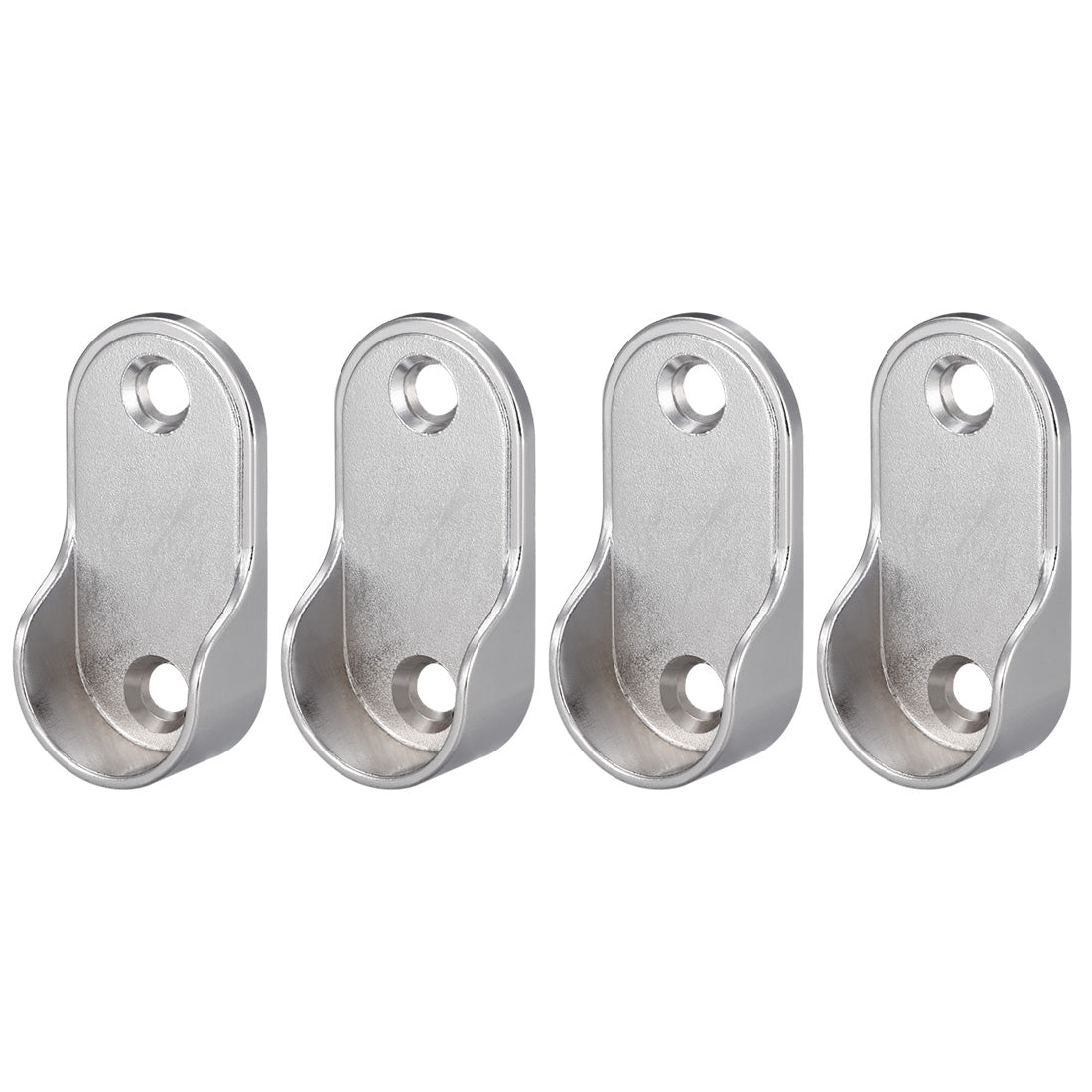 Uxcell Zinc Alloy Oval Closet Rod End Supports, Fit Rod Dia 22mm 4 PCS ...