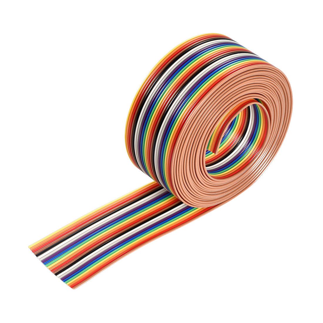 Uxcell IDC Rainbow Wire Flat Ribbon Cable 24P 1.27mm Pitch 3meter/9.8ft ...