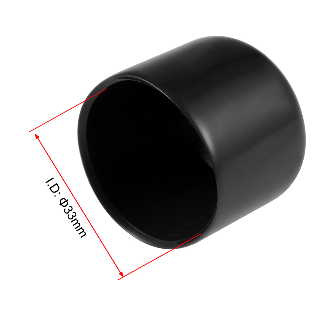 Uxcell Rubber End Caps Plastic Vinyl Round Bolt Cap Cover Thread ...