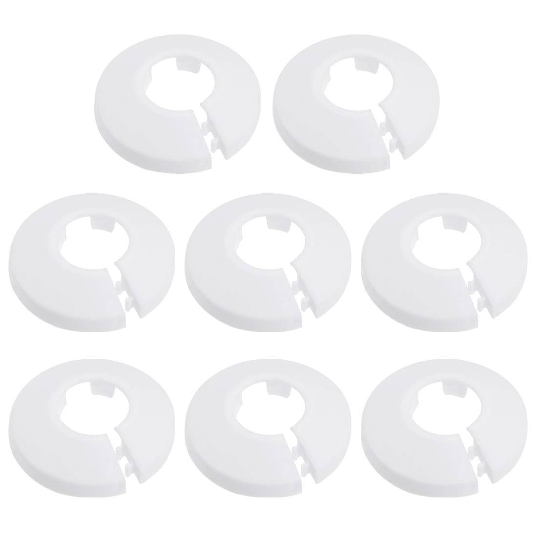 Uxcell 20-21mm Pipe Cover Decoration PP Plastic Water Pipe Escutcheon ...