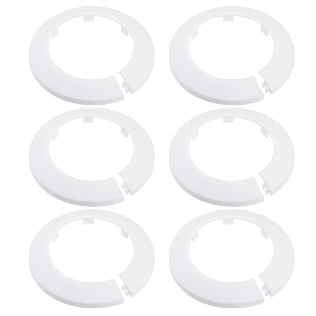 Uxcell 75mm Pipe Cover Decoration PP Plastic Water Pipe Escutcheon ...