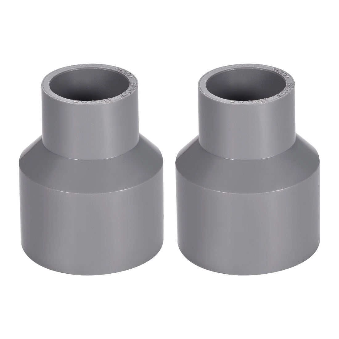 Uxcell 40mm x 25mm PVC Reducing Coupling Hub by Hub, DWV Pipe Fitting ...