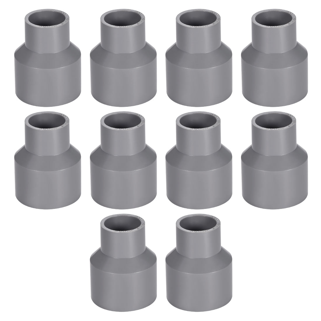 Uxcell 40mm x 25mm PVC Reducing Coupling Hub by Hub, DWV Pipe Fitting ...