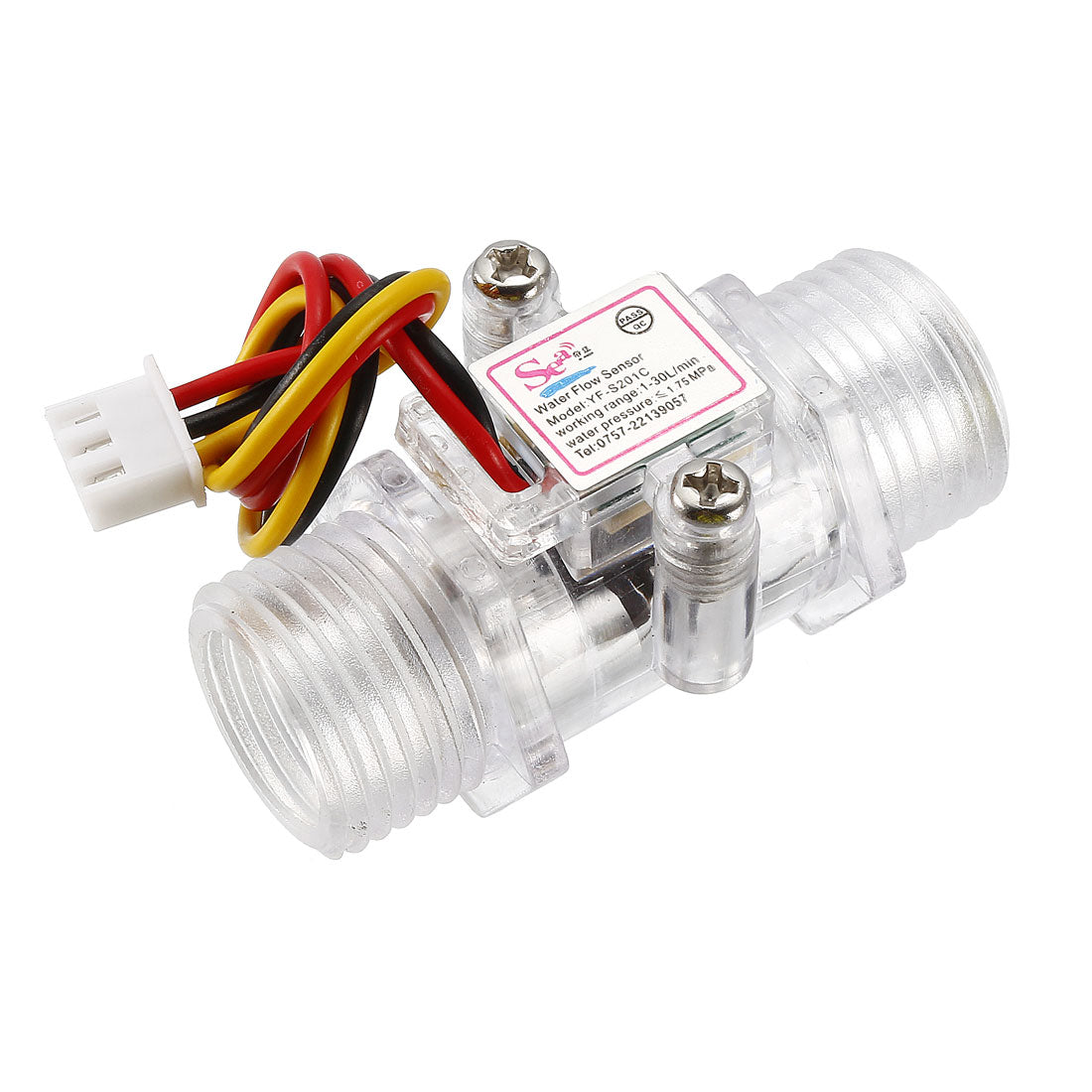 Uxcell G1/2 Hall Effect Liquid Water Flow Sensor Switch Flowmeter ...